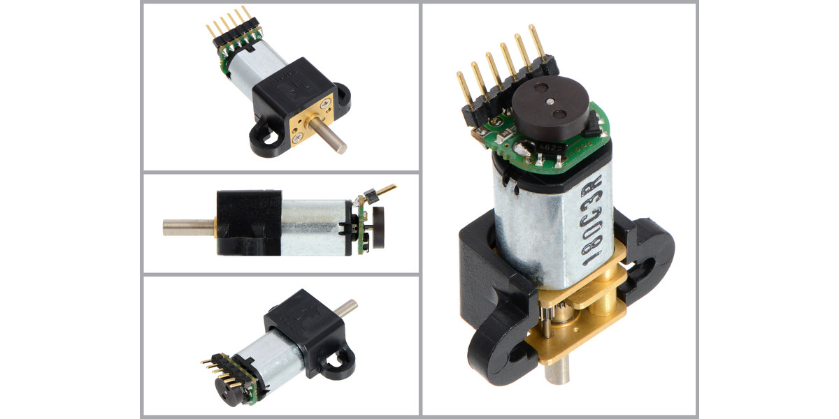 Pololu - Magnetic Encoder Kit for Micro Metal Gearmotors assembled with ...