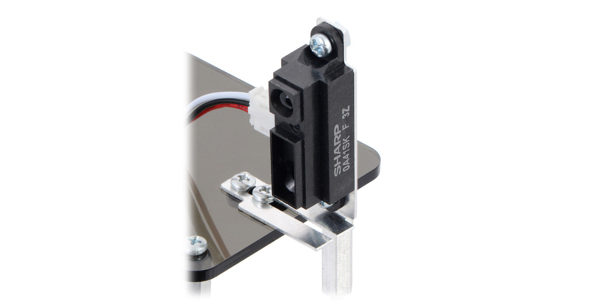 Pololu - Example mounting of a Sharp distance sensor using a modified ...