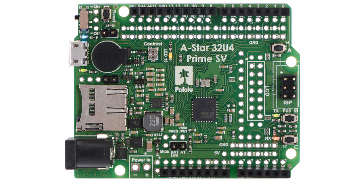 Pololu - New product: A-Star 32U4 Prime SV