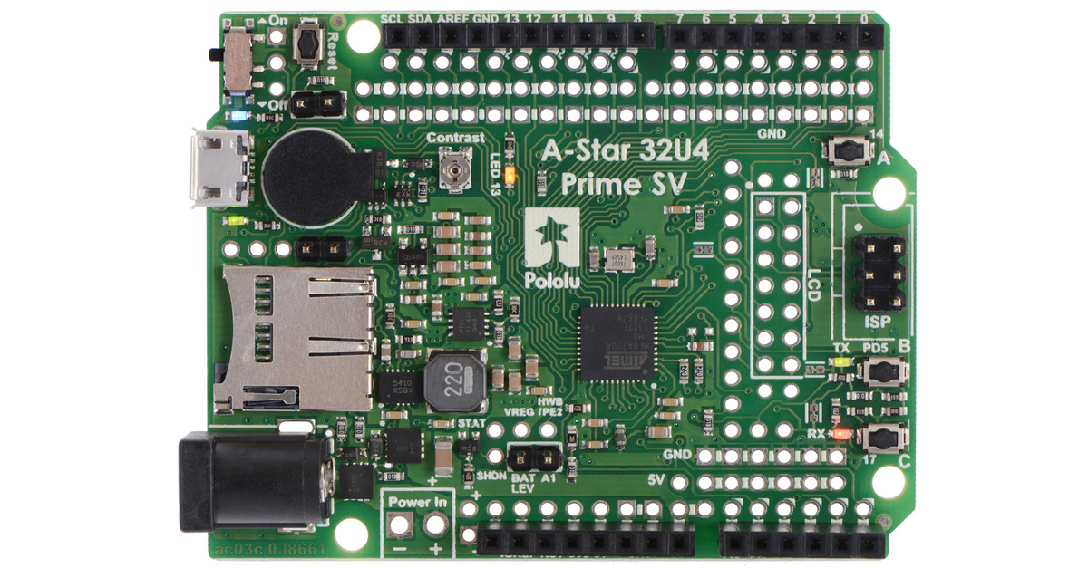 Pololu - New product: A-Star 32U4 Prime SV