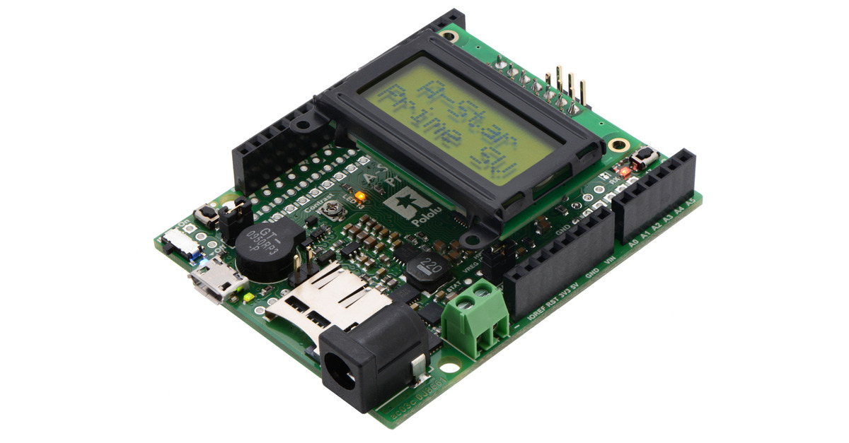 Pololu - A-Star 32U4 Prime SV microSD with LCD