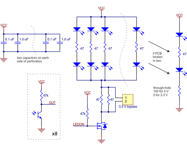 Pololu - QTR-8A Reflectance Sensor Array