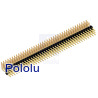 Pololu - 0.100" (2.54 mm) Breakaway Male Header: 1×40-Pin, Right Angle