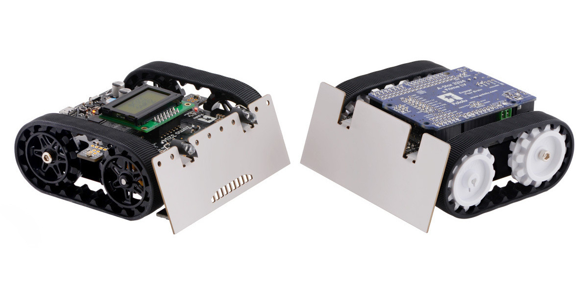 Pololu - A Zumo 32U4 robot (left) and a Zumo robot for Arduino with an ...