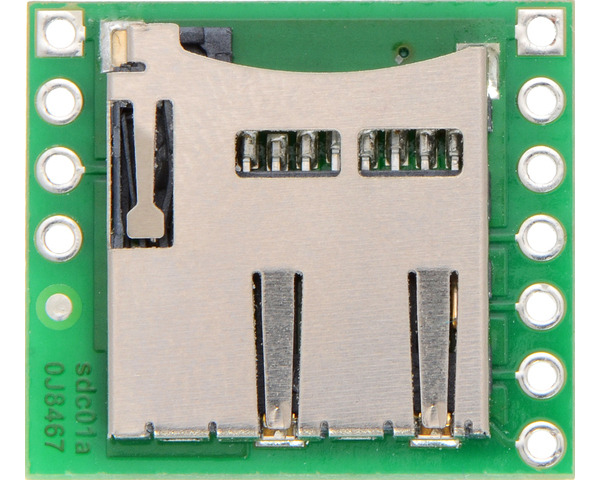Pololu - Breakout Board for microSD Card with 3.3V Regulator and Level ...
