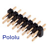 Pololu - 0.100" (2.54 mm) Low-Profile Male Header: 2×7-Pin, 8.75 mm