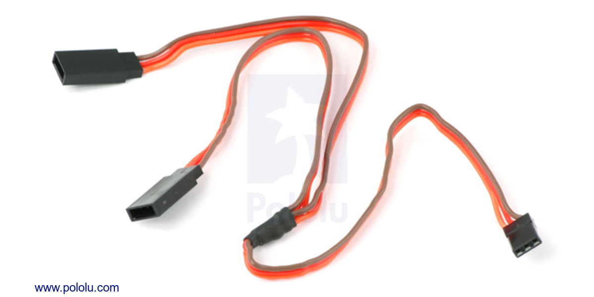 Pololu - Servo Y Splitter Cable 12" Female - 2x Male