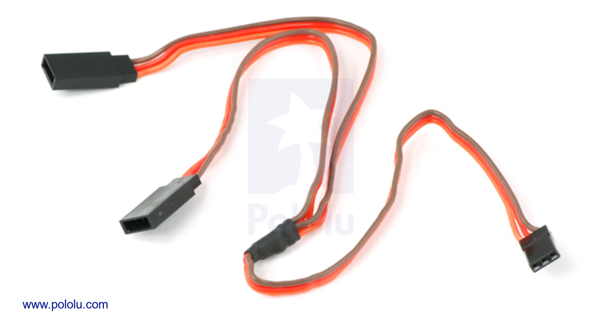 Pololu - Servo Y Splitter Cable 12" Female - 2x Male