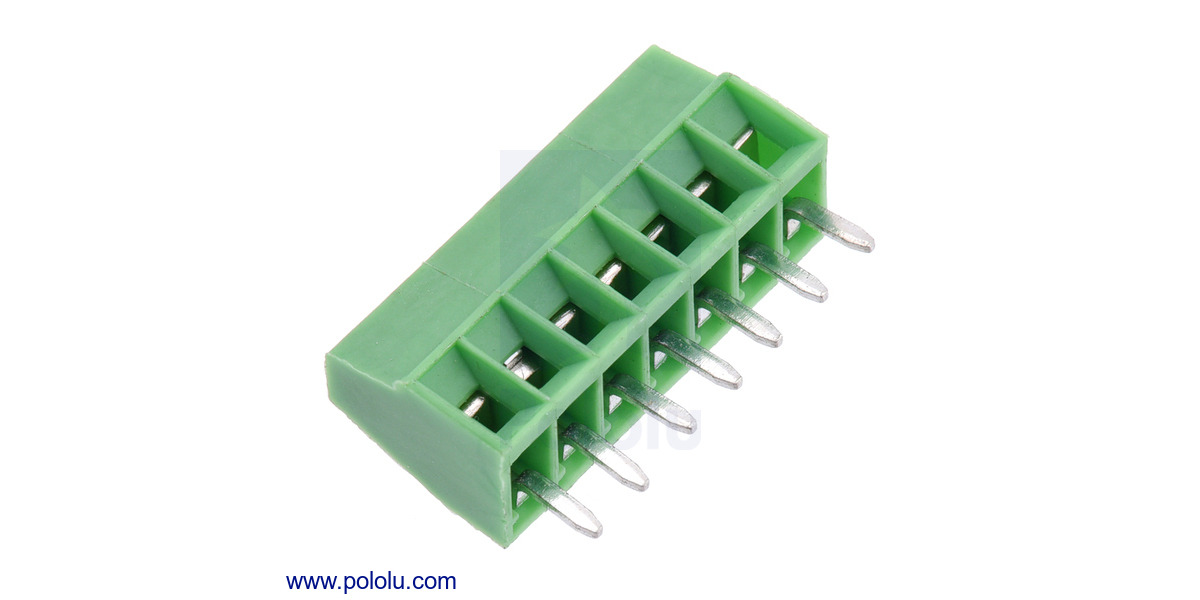 Pololu - Screw Terminal Block: 7-Pin, 0.1″ Pitch, Side Entry