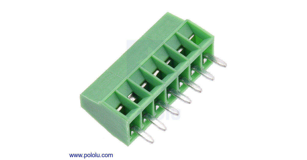 Pololu - Screw Terminal Block: 7-Pin, 0.1″ Pitch, Side Entry
