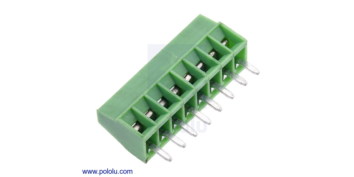 Pololu - Screw Terminal Block: 8-Pin, 0.1″ Pitch, Side Entry