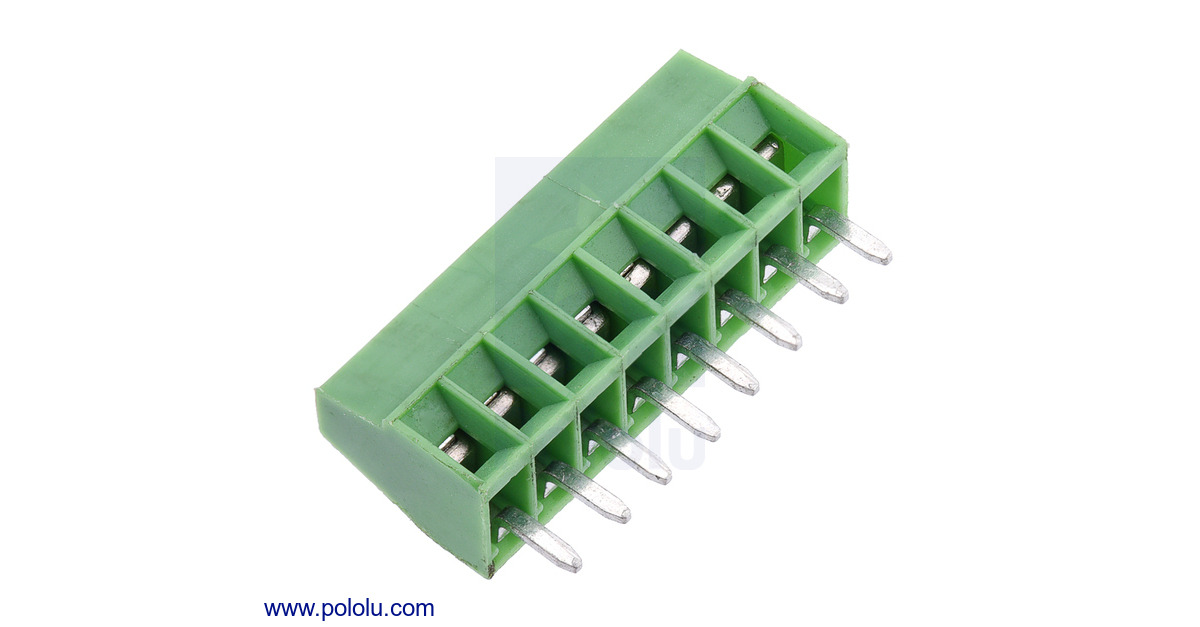 Pololu - Screw Terminal Block: 8-Pin, 0.1″ Pitch, Side Entry