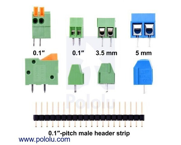 Screw Terminal Block: 2-Pin, 3.5 mm Pitch, Side Entry (4-Pack) | Buy in ...