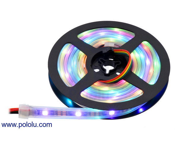 Addressable RGB 60-LED Strip, 5V, 2m (SK9822) | Buy in Australia | POLOLU-3087 | Pololu | Core ...