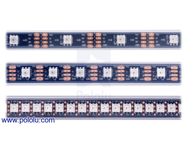 Pololu - Addressable RGB 60-LED Strip, 5V, 1m (APA102C)