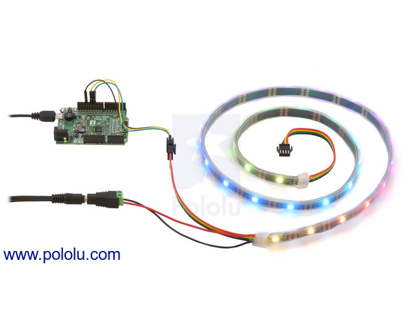 Pololu - Addressable RGB 60-LED Strip, 5V, 1m (APA102C)