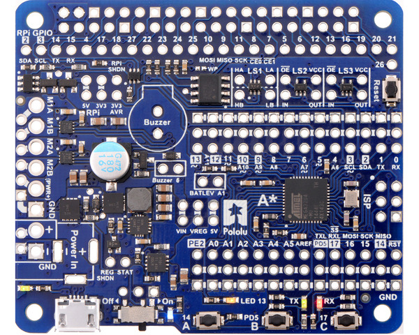 Pololu - A-Star 32U4 Robot Controller LV with Raspberry Pi Bridge