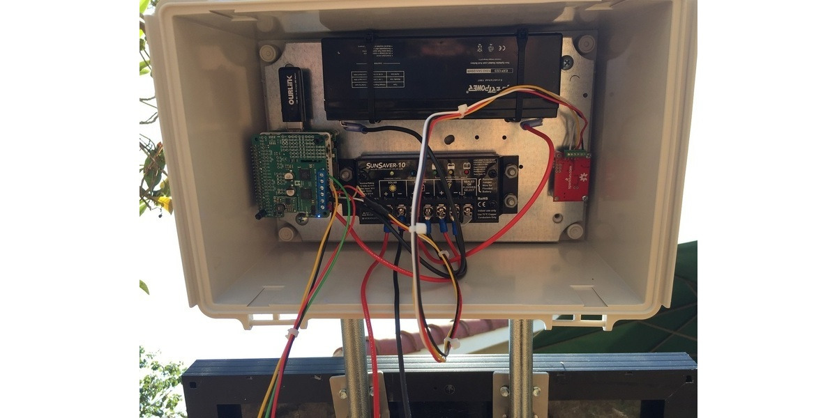 Pololu - The inside of the electronics enclosure for the Raspberry Pi ...