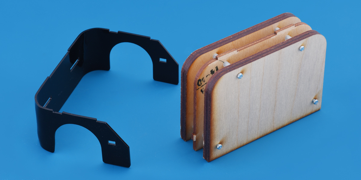 Pololu - A curved piece of Roku’s outer shell and the wood form that ...