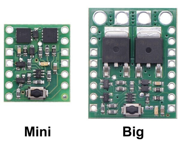 Pololu - Mini Pushbutton Power Switch with Reverse Voltage Protection, LV