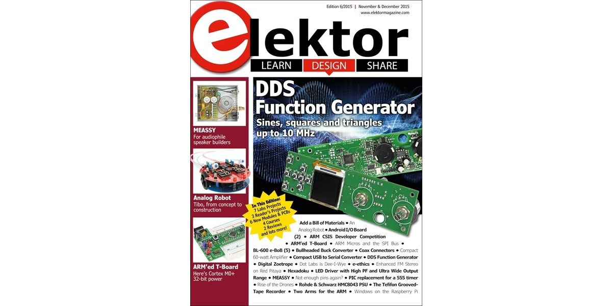 Pololu - Free Elektor magazine November/December 2015