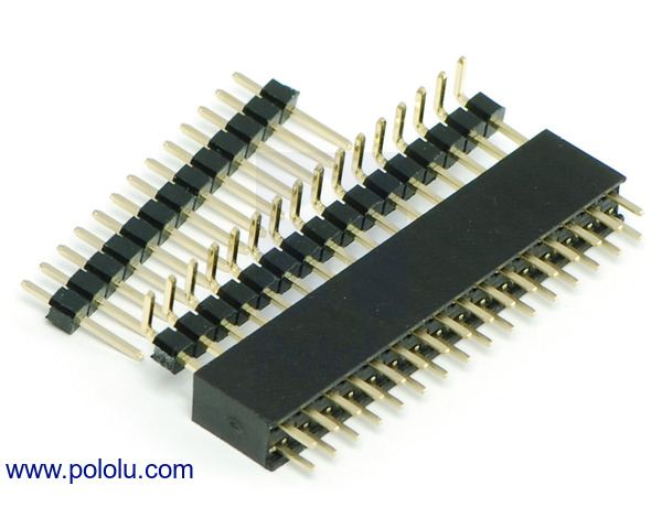 Pololu - 0.100" (2.54 mm) Female Header: 2x7-Pin, Straight