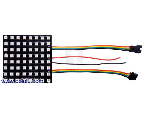 Pololu - Addressable RGB 8x32-LED Flexible Panel, 5V, 10mm Grid (APA102C)