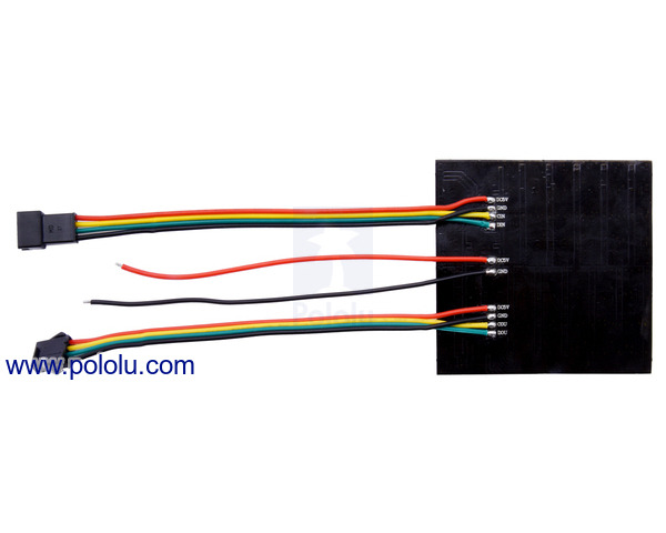 Pololu - Addressable RGB 8x8-LED Flexible Panel, 5V, 10mm Grid (SK9822)
