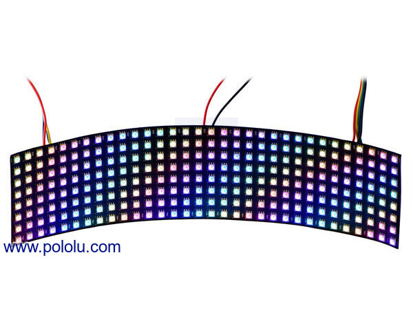 Pololu - Addressable RGB 16x16-LED Flexible Panel, 5V, 10mm Grid (APA102C)