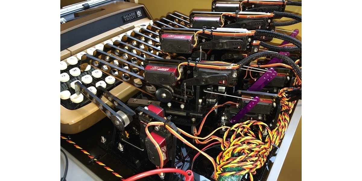 Pololu - Automated typewriter that takes dictation using Maestro