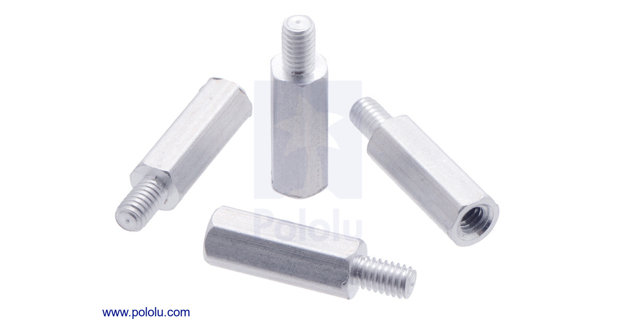 Pololu - Aluminum Standoff for Raspberry Pi: 11mm Length, 4mm M2.5 ...