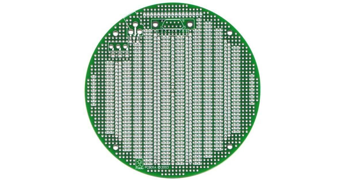 Pololu - PCB01A 5" Round Prototyping PCB