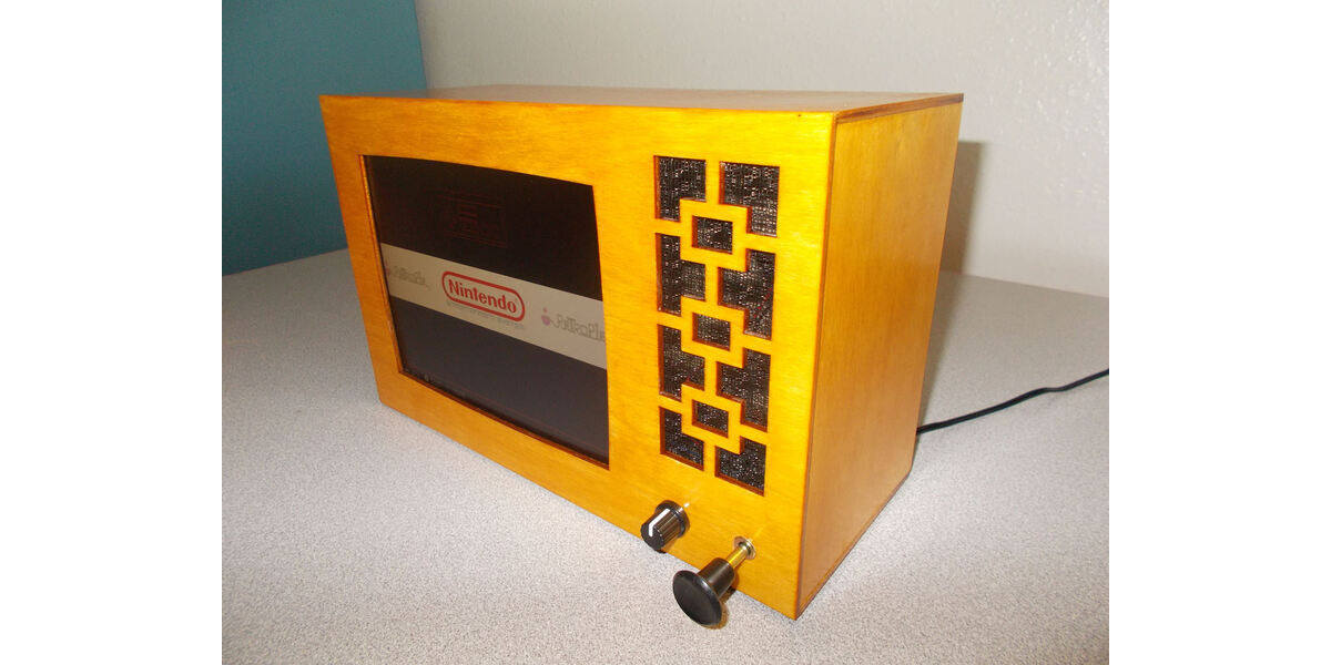 Pololu - Custom laser cutting for retro-gaming TV enclosure