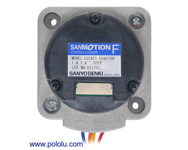 Pololu - Sanyo Pancake Stepper Motor with Encoder: Bipolar, 200 Steps ...