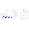 Pololu - Sanyo Pancake Stepper Motor with Encoder: Bipolar, 200 Steps ...