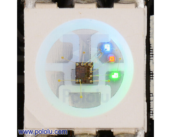 Pololu - Addressable High-Density RGB 72-LED Strip, 5V, 0.5m (SK9822)