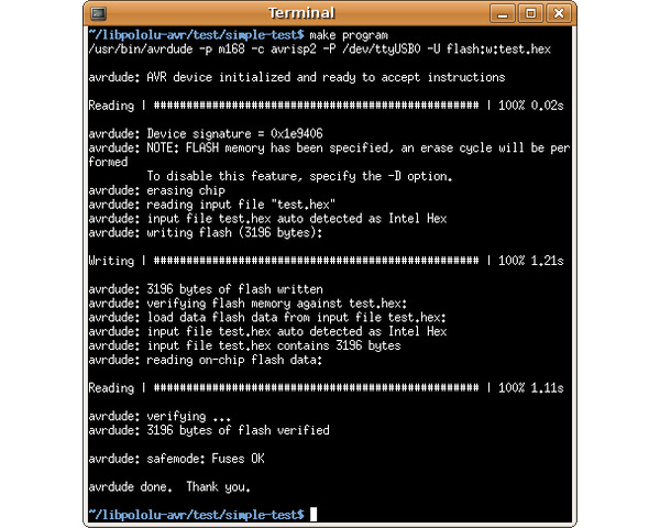 Pololu - 4.4. Compiling an Example Program in Linux