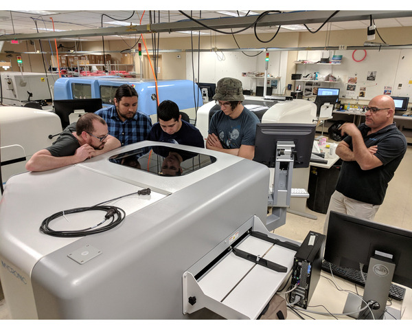 Pololu - Mycronic MY600 solder paste jet printer first print