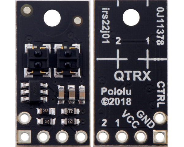 Pololu - QTRX-HD-02RC Reflectance Sensor Array: 2-Channel, 4mm Pitch ...
