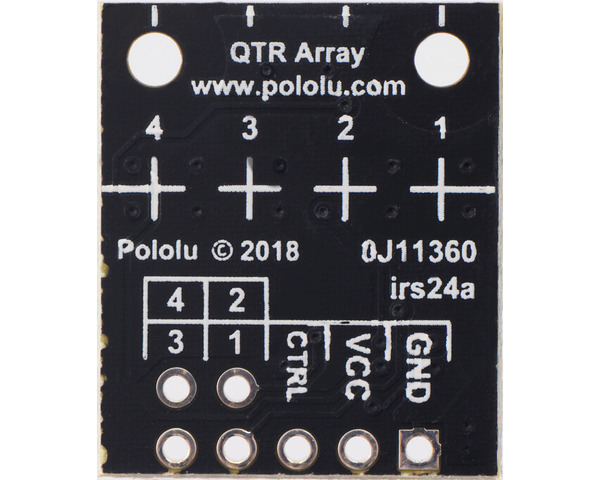 QTR-HD-04RC Reflectance Sensor Array: 4-Channel, 4mm Pitch, RC Output ...