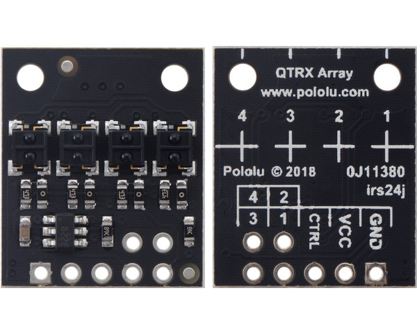Pololu - QTRX-HD-04A Reflectance Sensor Array: 4-Channel, 4mm Pitch ...