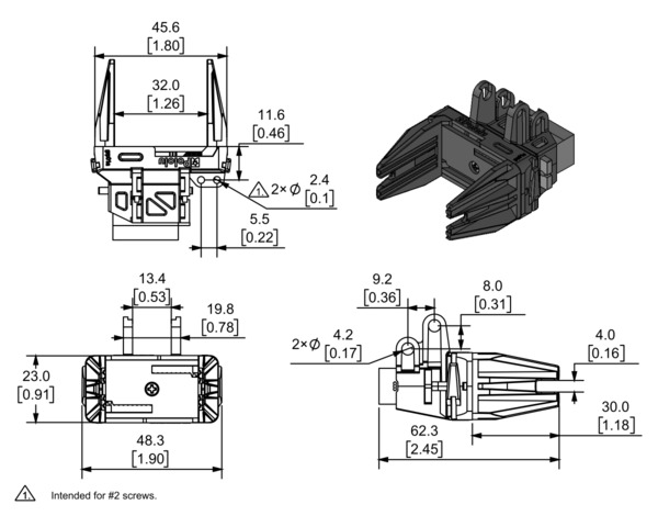 Pololu - Micro Gripper Kit with Position Feedback Servo