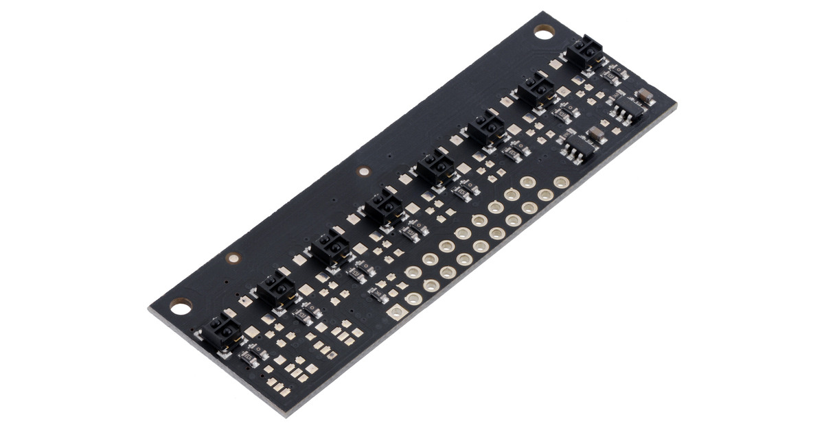 Pololu - QTRX-MD-08A Reflectance Sensor Array: 8-Channel, 8mm Pitch ...