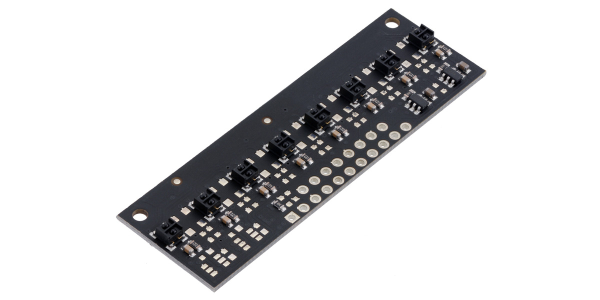 Pololu - QTRX-MD-08RC Reflectance Sensor Array: 8-Channel, 8mm Pitch ...
