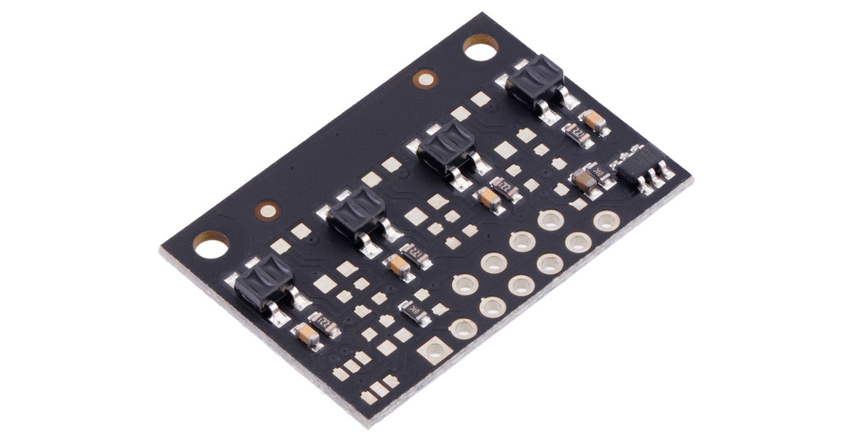 Pololu - QTR-MD-04RC Reflectance Sensor Array: 4-Channel, 8mm Pitch, RC ...
