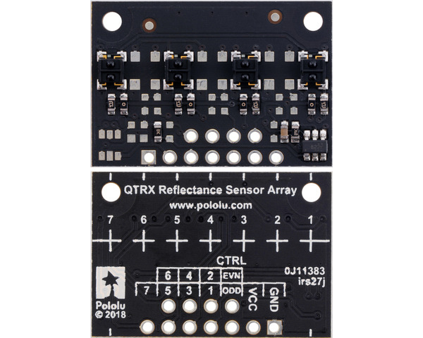 Pololu - QTRX-MD-04A Reflectance Sensor Array: 4-Channel, 8mm Pitch ...