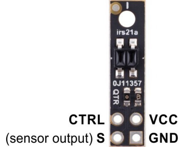 QTR-HD-01A Reflectance Sensor: 1-Channel, 5mm Wide, Analog Output | Buy ...