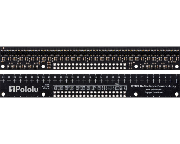 Pololu - QTRX-HD-31RC Reflectance Sensor Array: 31-Channel, 4mm Pitch ...