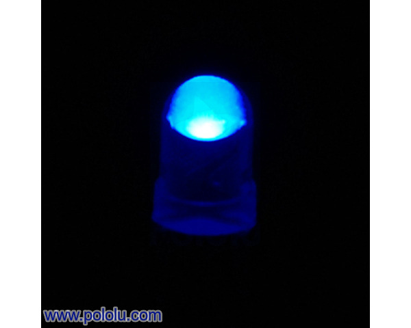Pololu - T1 (3mm) Blue LED with Light Blue Diffused Lens