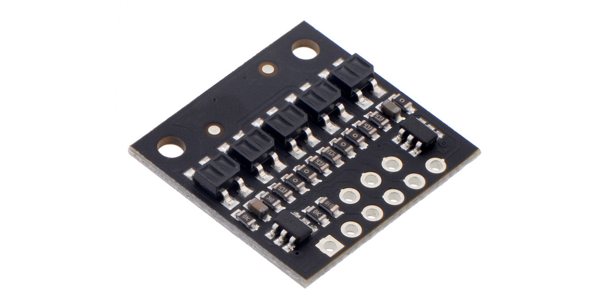 Pololu - QTR-HD-05A Reflectance Sensor Array: 5-Channel, 4mm Pitch ...